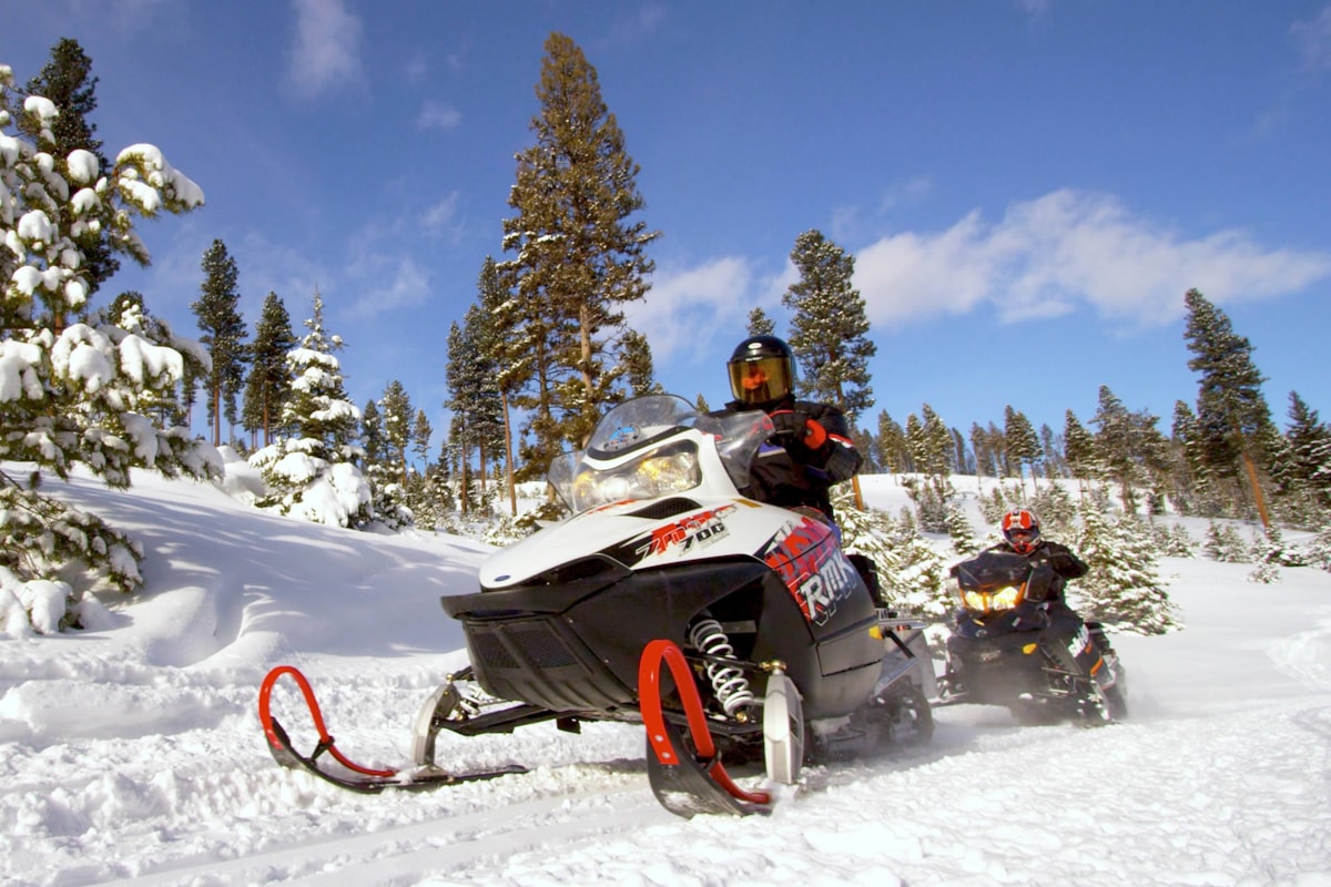 Snowmobiling in Southwest Montana